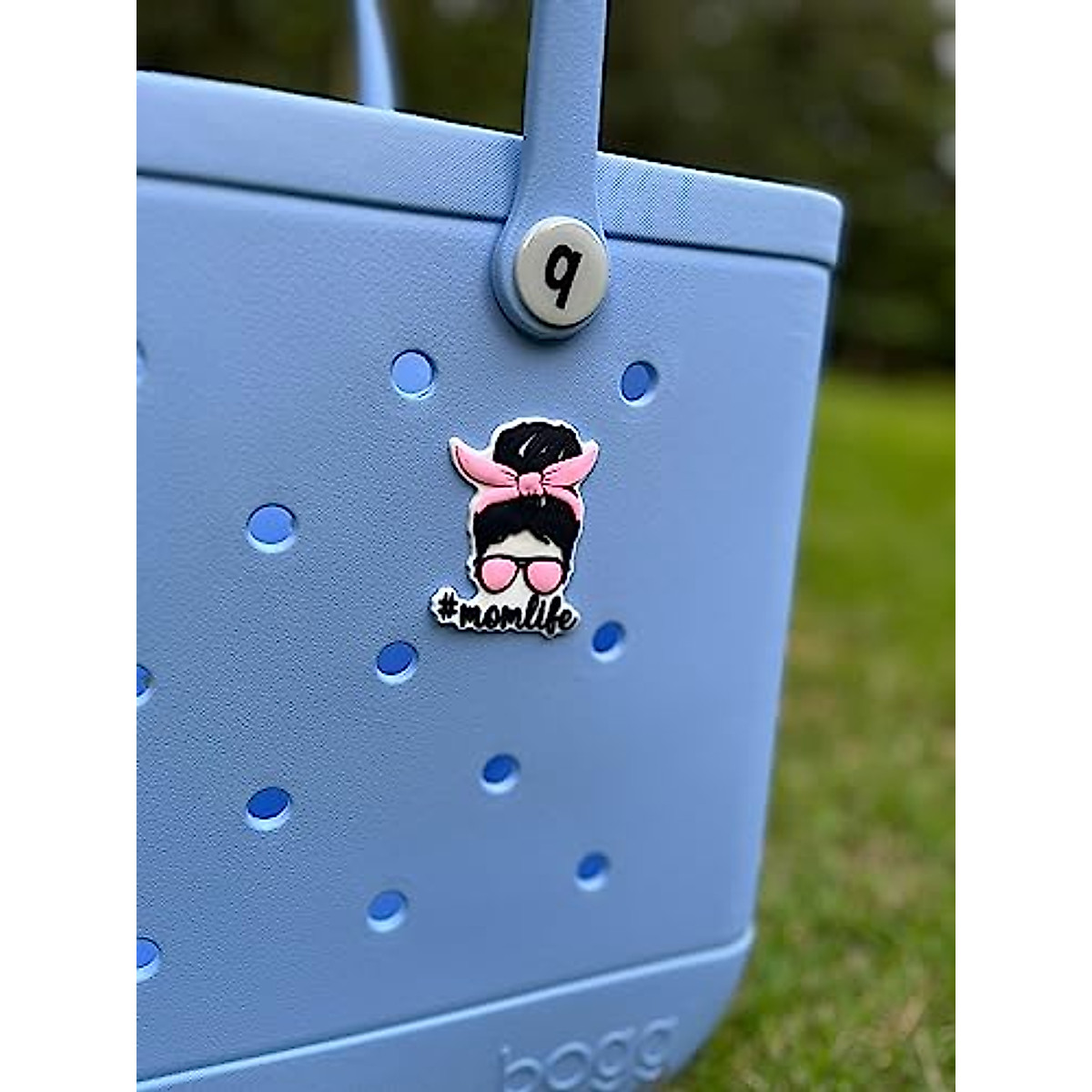 Rawstrom MOMLIFE Charm for Bogg Bag, Beach Tote Charm, Bogg Bag Charms Accessories,Decorative Bogg Bits for Bogg bag,Beach Tote Bag Rubber Beach Bag, Bogg bag accessories,