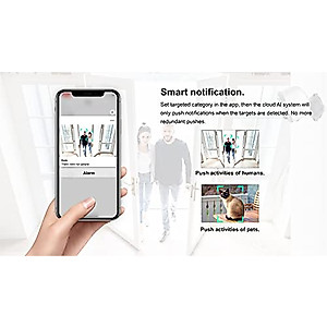 Aprilmin Security Cameras Indoor/Outdoor Spotlight & Siren 1080P Battery Powered WiFi Cameras, AI Motion Detection,PIR Sensing,Color Night Vision, 2-Way Talk, IP65, SD/Cloud,Vicohome App