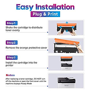 ONLYU Compatible Toner Cartridge Replacement for Samsung CLT 404S CLT-K404S CLT-C404S CLT-M404S CLT-Y404S to Used with Xpress C480FW C430W SL-C430W SL-C480FW SL-C480FN Printer (4 Packs)