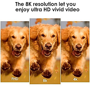 8K HDMI 2.1 Cable 3.3ft,Ultra HD High Speed 48Gpbs HDMI Cord,8K60 4K120 144Hz eARC HDR10 4:4:4 HDCP 2.2&2.3 for Dolby Vision Xbox PS4 PS5 Apple TV 4K Roku Fire TV Switch Vizio Sony LG Samsung