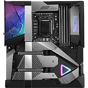 MSI MEG Z590 GODLIKE Gaming Motherboard (E-ATX, 11th/10th Gen Intel Core, LGA 1200 Socket, DDR4, PCIe 4, SLI/CFX, M.2 Slots, Thunderbolt, Wi-Fi 6E, Mystic Light RGB)