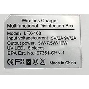 UV Phone Sanitizer and Charger by Johns Avenue - UV Sanitizer with Quick 5 Minute Sanitation Mode Can Also Be Used in Car