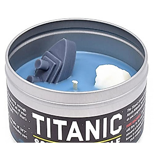 JD and Kate Industries Titanic Scented Candle | Hand-Poured in 16 oz tin | Ocean Scent