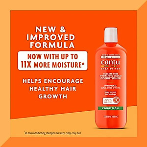 Cantu Hydrating Cream Conditioner with Shea Butter for Natural Hair, 13.5 Fl Oz (Pack of 1)