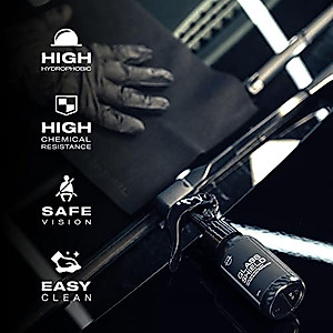 Nasiol GlasShield Powerful Nano Rain Repellent Protection Spray, Quick Detailer, Hydrophobic Car Spray, Effective Protection Up to 2 Years, Hydrophobic Coating, Water Repellent for Vehicle Windows