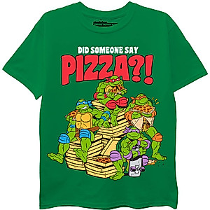 Teenage Mutant Ninja Turtles Boys TMNT 2-Pack Bundle 2 Tees T-Shirt, Green/Blue, 3 US