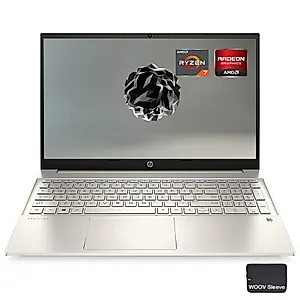 2021 Newest HP Pavilion - 15.6inch FHD IPS Touchscreen Display - AMD Ryzen 7 4700U(Octa Cores Up to 4.1GHz) - Backlit - 16GB DDR4 RAM, 512GB PCIE SSD, Bundle Woov Accessories - Windows 10 Home - Silver, 15-eh0015cl, 16GB | 512GB PCIE SSD