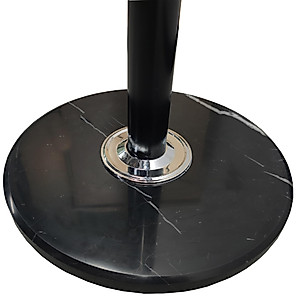 HOMEFORT Metal Coat Rack Stand,Free Standing Hat Hanger with Marble Base,Hall Tree with 12 Hooks for Hanging Hat,Clothes,Bag,Entryway Storage Organizer,Black