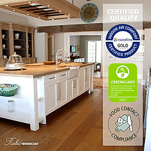 Rubio Monocoat Wood Oil Finish 65 ft² - Pure | Oil Plus 2C | Quick-Dry, Eco-Friendly Linseed Wood Oil for Indoor Use, Includes Accelerator (Part B) | Protector | 130 ml