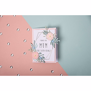 Sizzix Thinlits Die Set 12 Pack Geo Floral Frame by Lisa Jones, Multicolor