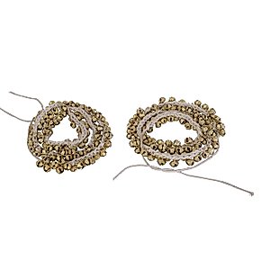 Wonderlist Handicrafts Indian Classical Kathak Ghungroo Pair 16 No. Big Bells Tied with Cotton Cord For Anklet Musical Instrument From India Dance Accessories (100 * 100)