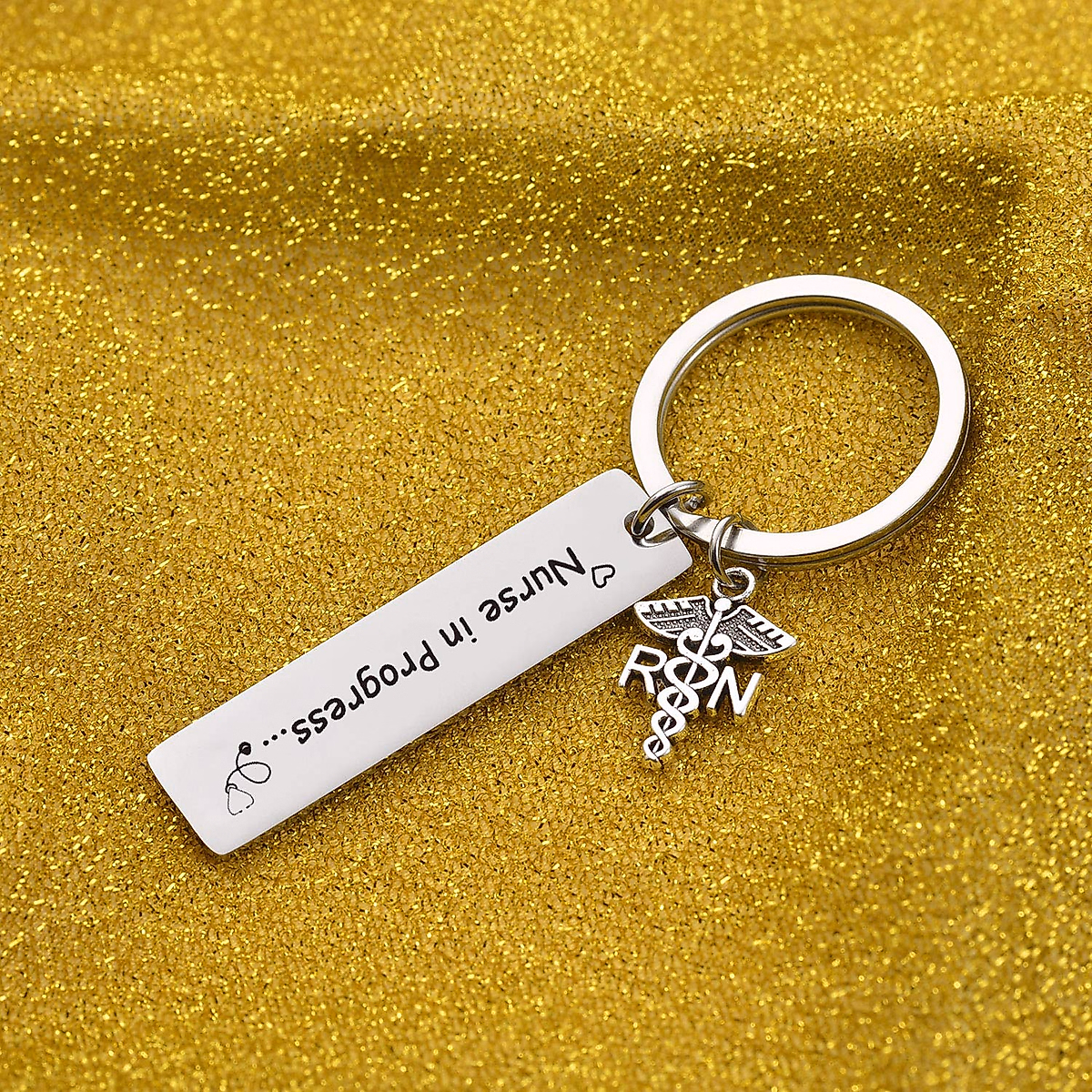 7RVZM Nurses Day Jewelry for Nurse Assistant Gift Nurse Student Gift Student Nurse Jewelry for Student Nurse Gift Nursing Student Jewelry Nursing Student Birthday Gift Future Nurse Keychain