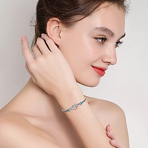 AOBOCO Daughter in Law Bracelet Sterling Silver Marriage Made You Family Love Made You My Daughter Bangle Jewelry Gift for Daughter in Law from Mother in Law