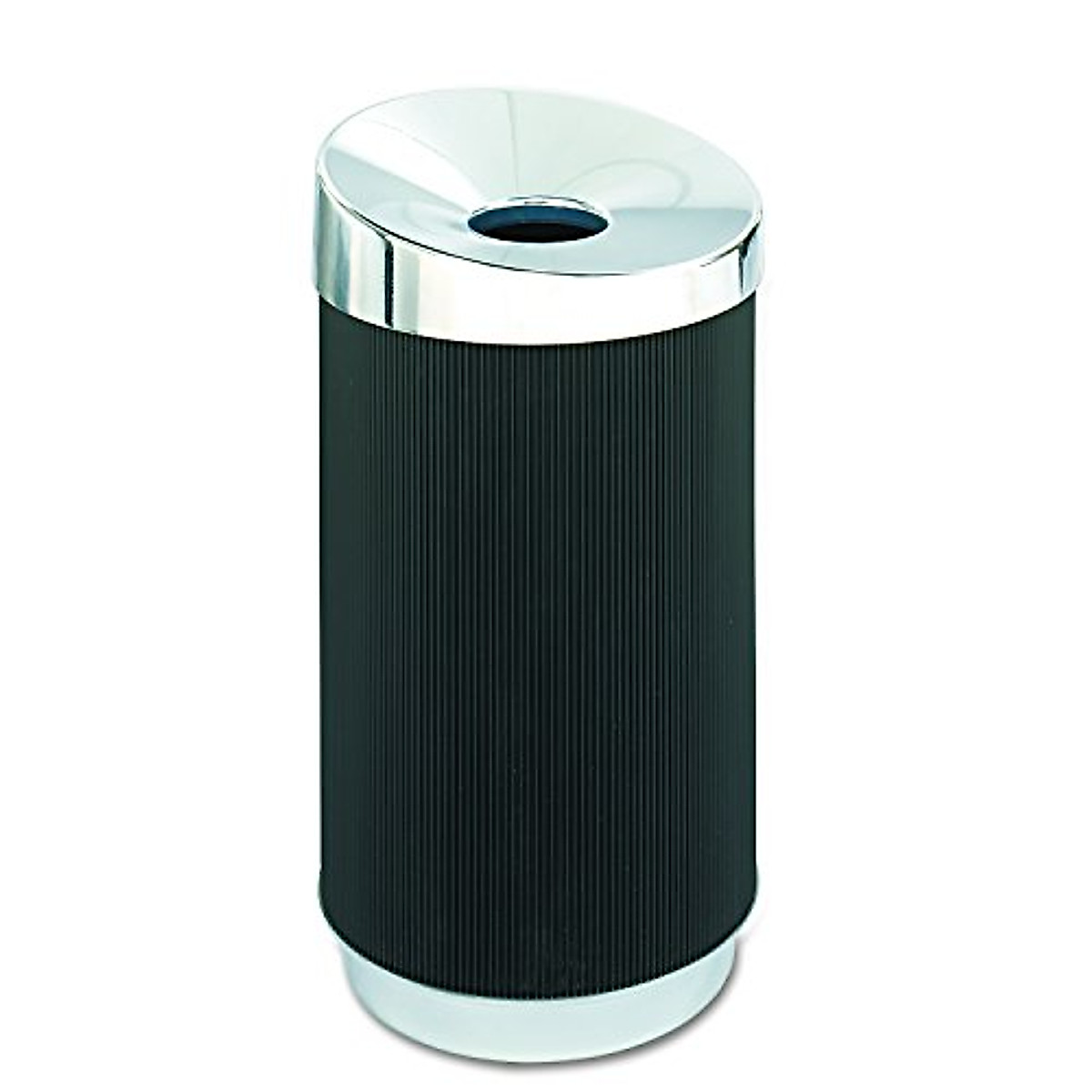 Safco Products 9799BL At-Your-Disposal Vertex Waste Receptacle, 38-Gallon, Black