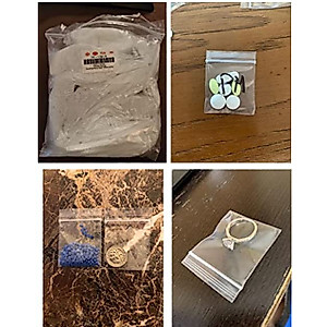 iMBAPrice Clear Reclosable Poly Bags(1.5" x 1.5" Inch) Case of 1000 Bags