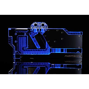 Phanteks (PH-GB2080TiAS_CR01) Glacier G2080Ti Strix GPU Full Waterblock for Asus ROG Strix RTX 2080/2080Ti - Nickel-Plated, Acrylic, Addressable RGB, Mirror Chrome