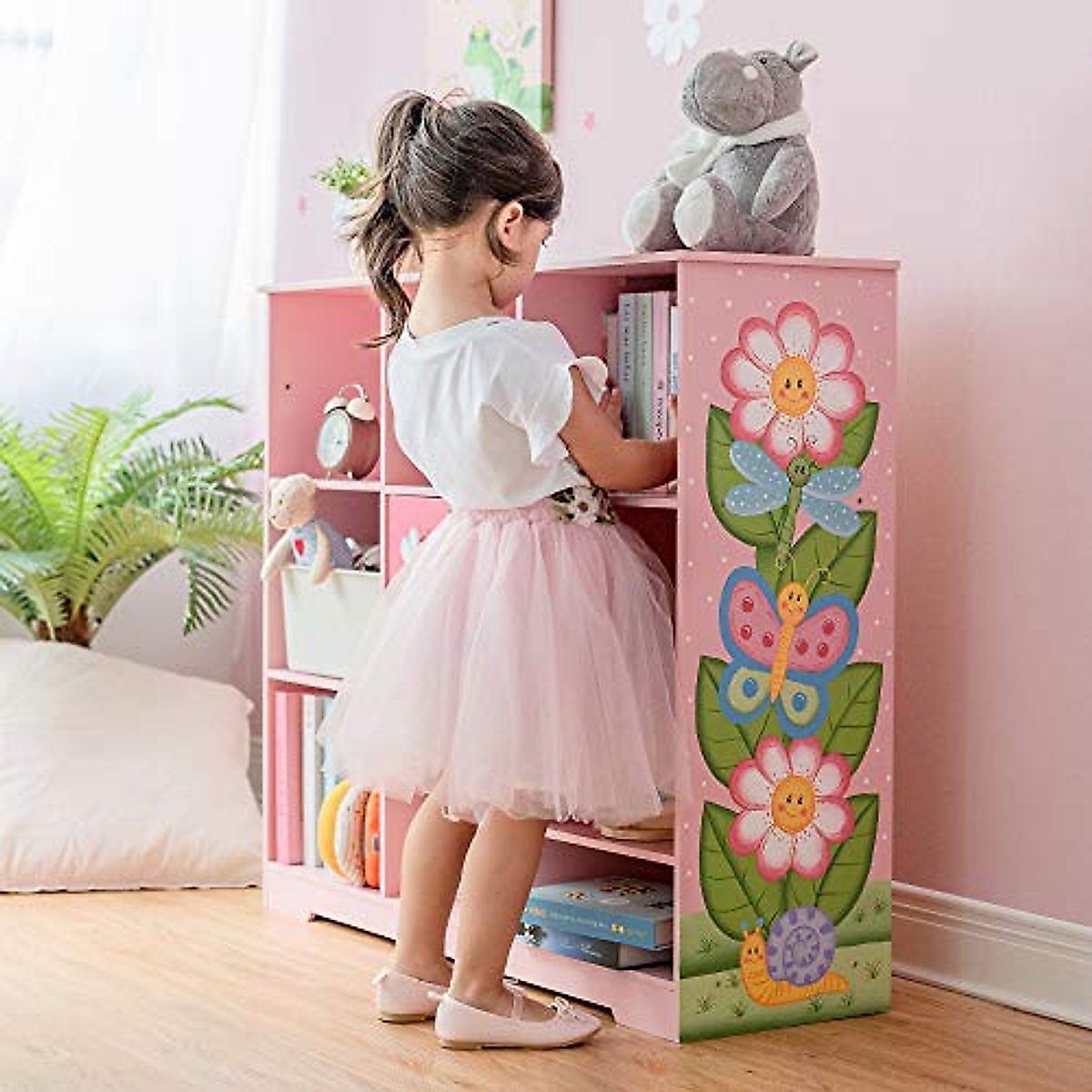 Fantasy Fields - Magic Garden Adjustable Cube Bookshelf, 9 Cube Storage Bookshelf