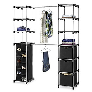Whitmor Deluxe Double Rod Adjustable Closet Organization System