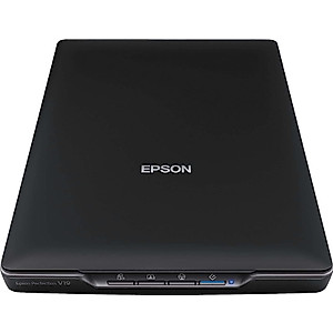 Epson Perfection V19 Color Photo & Document Scanner with scan-to-cloud & 4800 dpi optical resolution , Black
