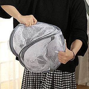 Qtopun Foldable Hanging Mesh Dryer, Sweater Drying Rack Single-Layer Flat Clothes Drying Net Laundry Hanging Mesh Rack for Underwear Lingerie Toy Herb