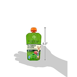 Peter Rabbit Organics, Pea, Spinach and Apple Puree, 4.4-Ounce Pouches (Pack of 10)