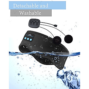 Bluetooth Sleep Headphones - Cozy Eye Mask with Wireless Music for Side Sleepers