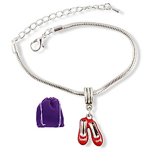 Dave The Bunny Oz Gifts - Red Ruby Slippers Oz Women and Men Iconic Wizard Figure Oz Gifts for Women to go in your Oz Jewelry Box as Great Oz Ornaments