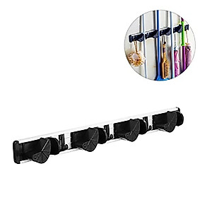 Broom Organizer Broom Hook Mop Broom Holder Garage Storage Mount Clothing Mounted Clothing Rack Mop Mounted Clothes Hanger Wall Mounted Mop Hanger Wall Mounted Mop Holder MERRYHAPY