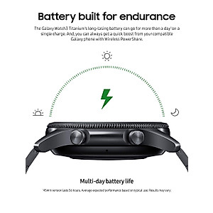 Samsung - Galaxy Watch3 R840U Titanium Smartwatch 45mm GPS Only (Renewed)