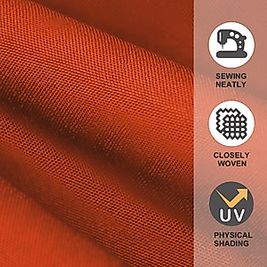 EliteShade USA 9FT Patio Umbrella Replacement Covers 8 Ribs Market Umbrella Canopy Cover (CANOPY ONLY) (Rust)