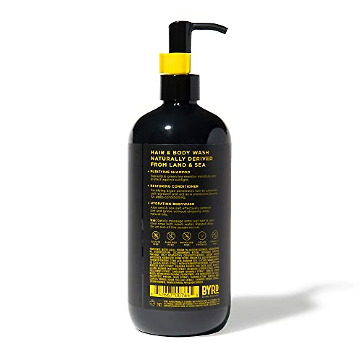 BYRD One-N-Done – 3-in-1 Shampoo, Conditioner and Body Wash, for All Hair Types, 15 Oz