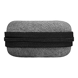 Geekria Shield Headphones Case Compatible with Soundcore Sleep A10 Wireless Bluetooth Earbuds Case, Replacement Hard Shell Travel Carrying Bag with Cable Storage (Grey)