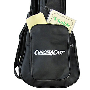 ChromaCast, 4-String Case, Soprano Size Ukulele Gig Bag w 10 Mil Padding (CC-SUPB