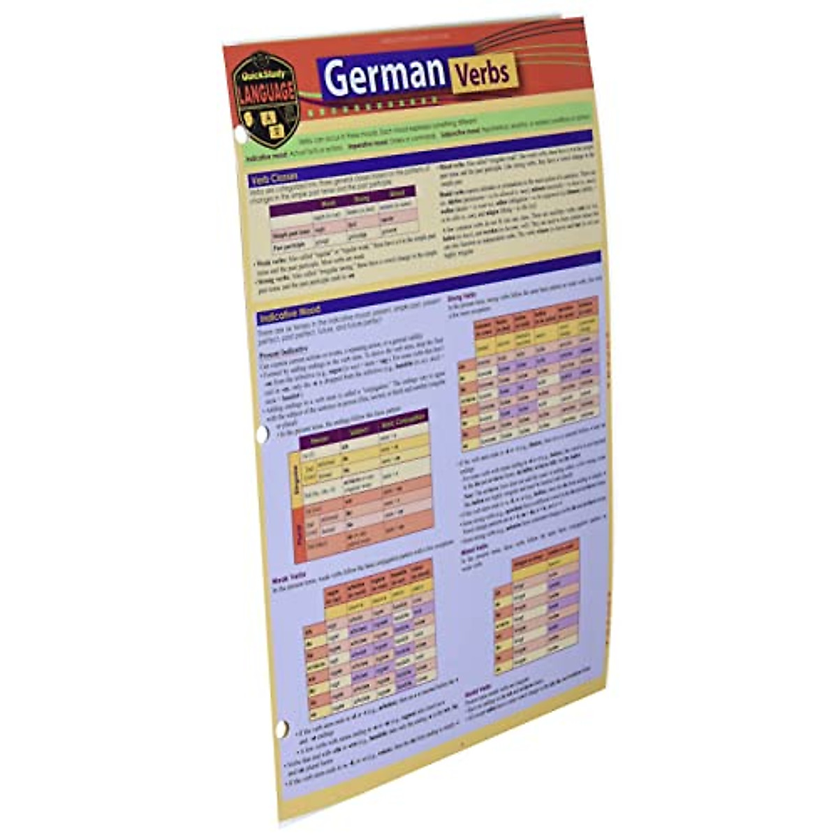 German Verbs: A Quickstudy Language Reference Guide (English and German Edition)