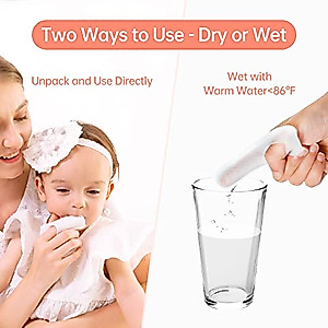 Tongueclear Toddler & Baby Dry Wipes, 0-36 Months Tooth and Gum Wipes, Upgrade Tongue Cleaner for Infant & Newborn, 60 Count