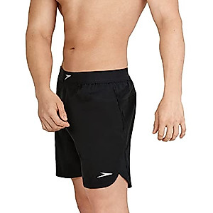 Speedo Men's Standard Swim Trunk Short Length Fitness Training, Anthracite