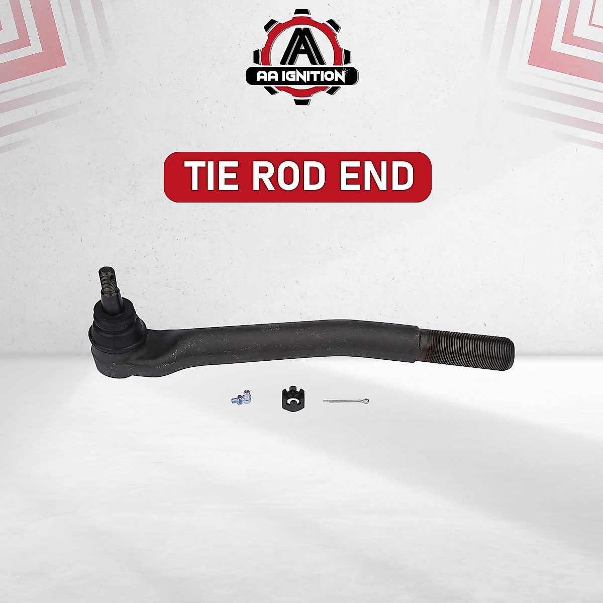 Replacement Tie Rod End - ES80754 - Compatible with Ford Vehicles - 2005, 2006, 2007, 2008, 2009, 2010, 2011, 2012, 2013, 2014, 2015, 2016 F-250 Super Duty, F-350 Super Duty - Front Left Outer Tie Rod