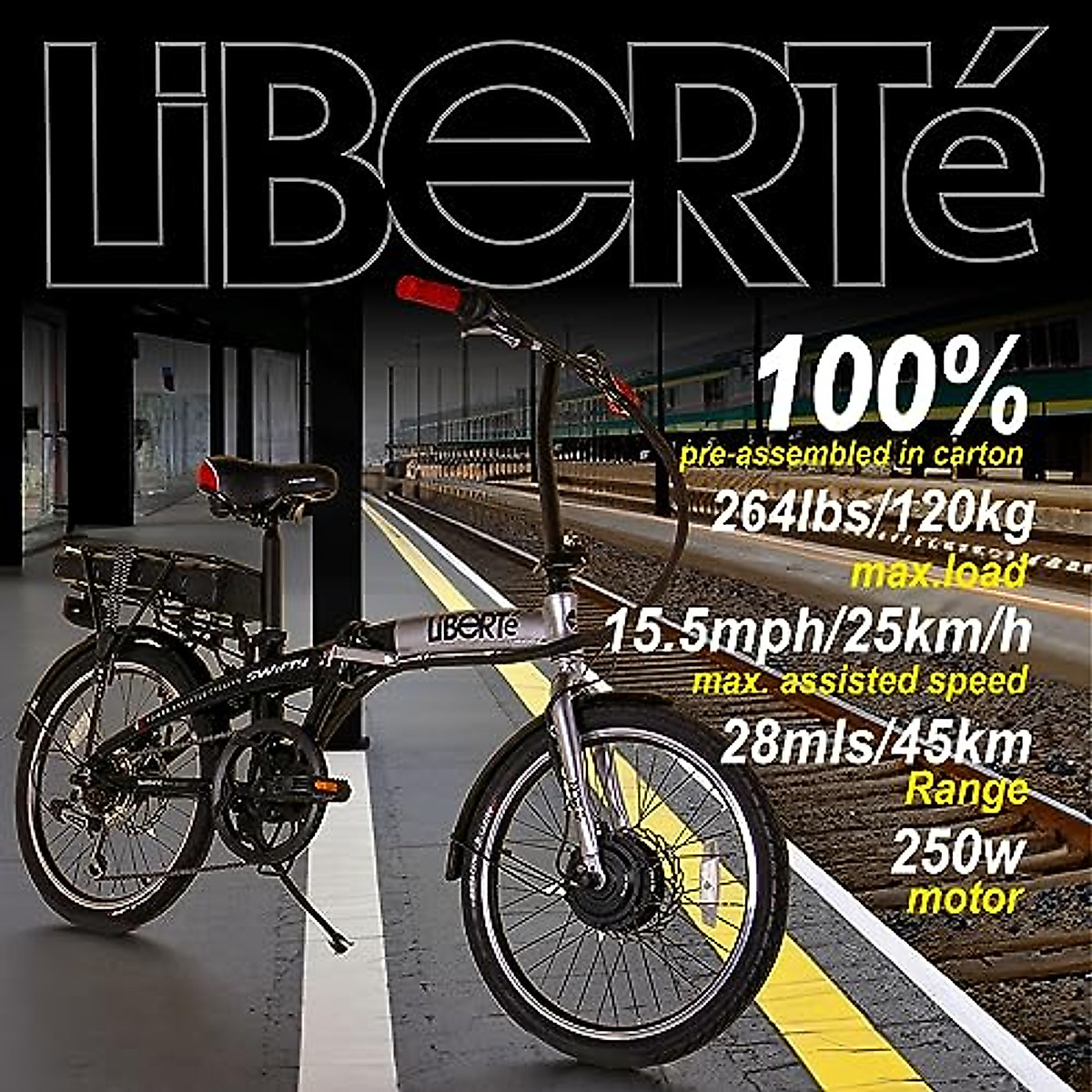 Swifty Liberte Electric Bike, Black, Medium