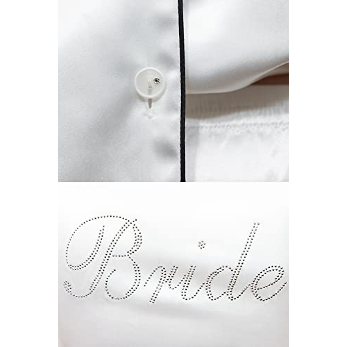 Bride Pajama Set Bride PJs Pajamas for Women Silk Pajamas for Women Bridal Shower Gift Sexy Pajamas for Women Pjs for Women Short Set Pajama Sets Sleepwear for Women Womens Pajama Set Satin Pajamas