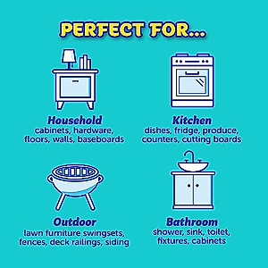 Scrub Daddy Scrub Mommy, Daddy Caddy + Cif All Purpose Cleaner - Scratch-Free, Dual-Sided Kitchen + Bathroom Scrubber + Multipurpose Cleaning Cream - Cleaning Supplies Kit for Multiple Surfaces