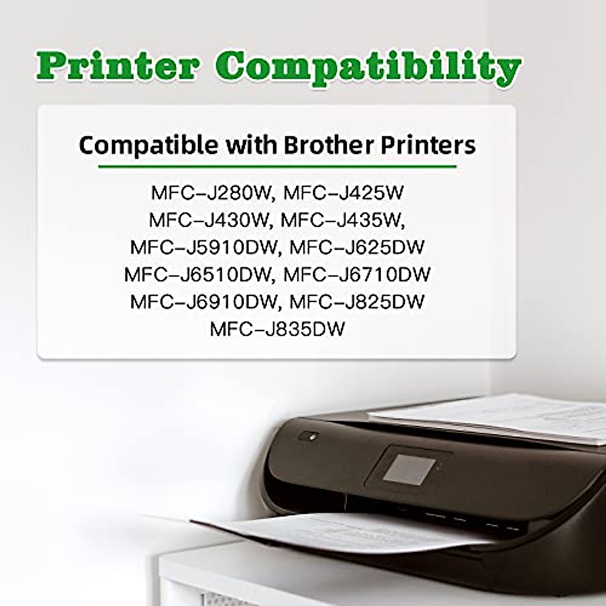 GREENARK Compatible Ink Cartridge Replacement for Brother LC75 LC71XL High Yield Ink Work for Brother MFC-J280W MFC-J425W MFC-J6510DW MFC-J6710DW MFC-J6910DW (2 Black, 1 Cyan, 1 Magenta, 1 Yellow)