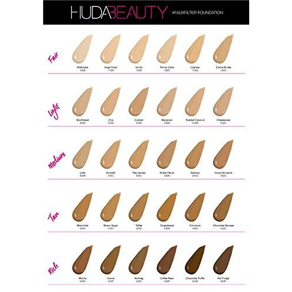 HUDA BEAUTY #FauxFilter Foundation - Baklava 340G