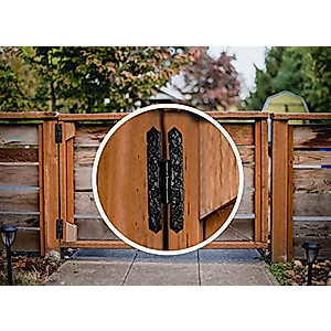 Akatva Cabinet Hinge Set - 4-Piece Cabinet Hinges for Wooden and Metal Cabinets, Cabinets - Antique Iron Cabinet Door Hinges Hardware Kit - Easy Setup Indoor, Outdoor Cabinet Door Hinge Set