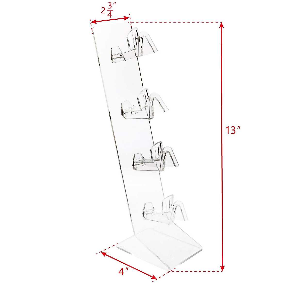 MOOCA Premium Acrylic Sunglasses Organizer and Display Stand, Sunglass Organizer, Glasses Holder, Sunglasses Organizer, Glasses Holder Stand, Eyeglass Holder Stand, Fit for All Glass Sizes, 4 Frames