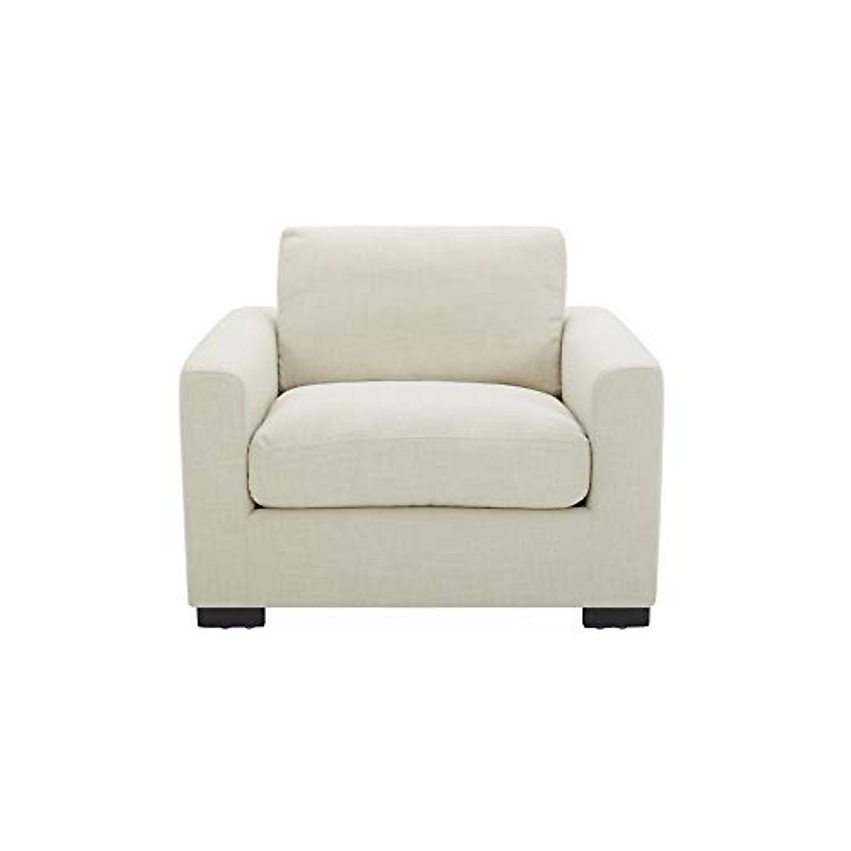 Amazon Brand - Stone & Beam Westview Extra-Deep Down-Filled Accent Chair, 43.3"W, Cream