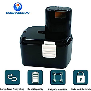 EMBRACESUN 3000mAH Power Battery Bank HIT14.4A NiMh Battery 14.4V Replacement for Hitach 14.4V Battery EB1412S EB1414 EB1414L EB1414S EB1420RS EB1424 EB1426H EB1430H EB1430R EB14B EB14H EB14S EB14B