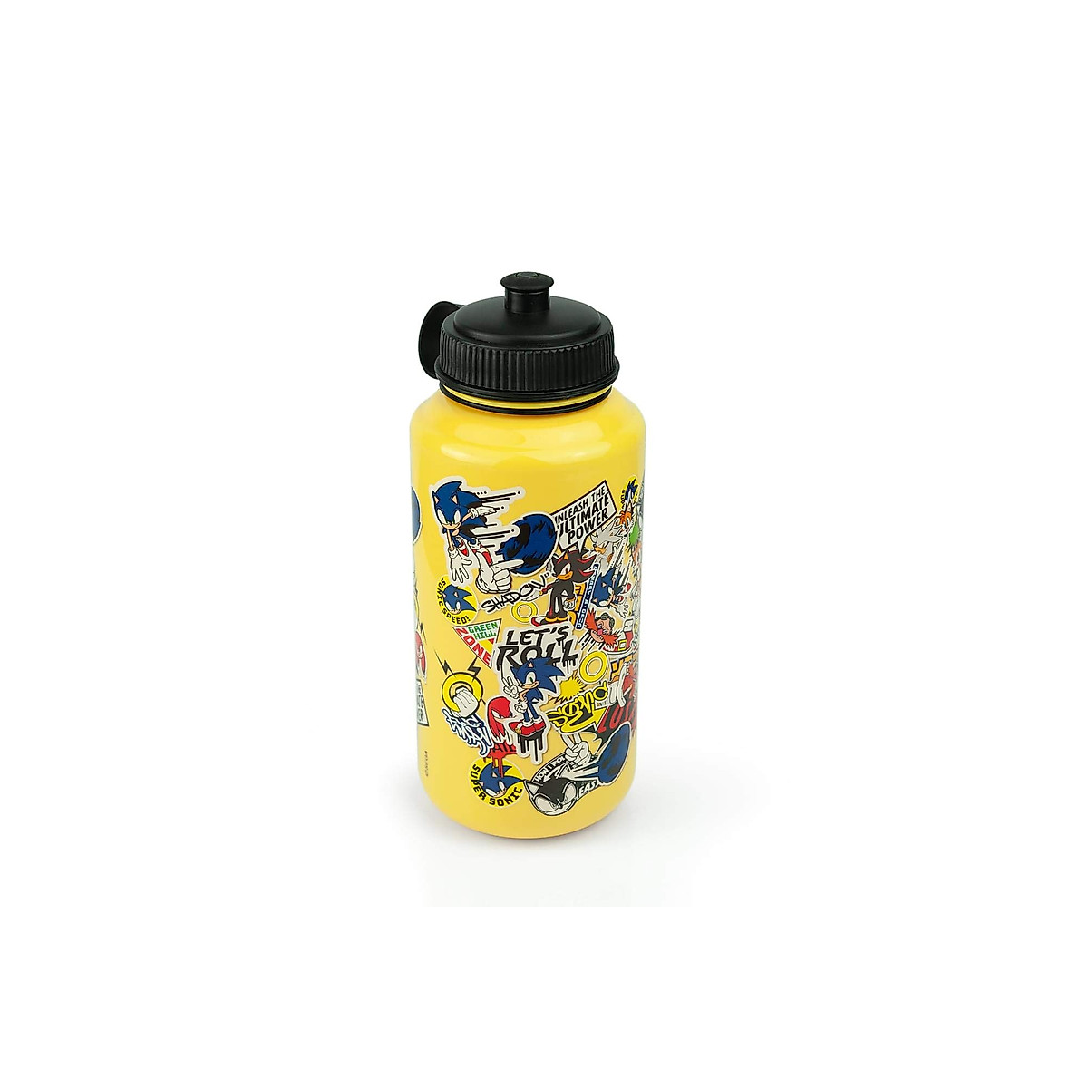 Sonic the Hedgehoge 24 oz Sticker Bomb Water Bottle By Just Funky