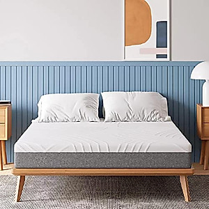 Giantex Memory Foam Mattress, 8 inch Mattress Full with Gel Infused Memory Foam & Bamboo Charcoal Foam for Cool Refreshing Sleep, Medium Firm, Hybrid Bed Mattress in a Box