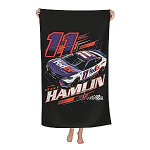 Denny Hamlin 11 Large Bath Towel Absorbent Quick Dry Beach Shawl Bath Towels Blanket for Pool Swim Bathroom Home Unisex, 52in X 32 in