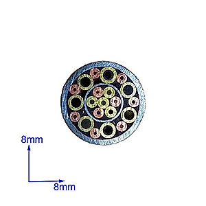 8mm Mosaic Pins Knife Handle Custom Knives Blank Blades Brass Copper Stainless Steel for Hunting Knives Pin (9.5cm)